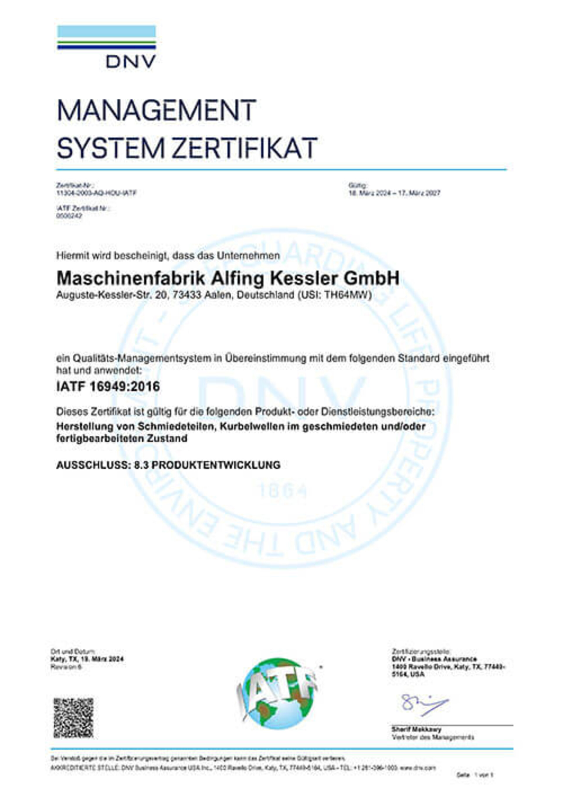 Downloads wichtiger Dokumente und Unterlagen - MAFA Alfing Kessler